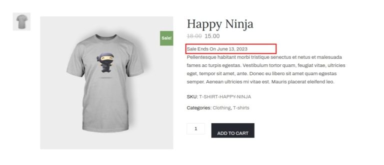 How To Display Sale Price End Date In Woocommerce - CodexCoach